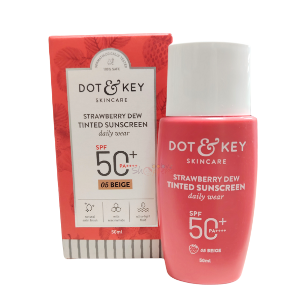 Dot & Key Strawberry Dew Tinted Sunscreen SPF 50+ PA++++ 50ml - BabyShoppers