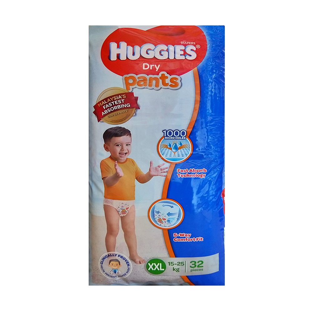 Huggies Dry Pants Diapers Small 4-8 Kg | 66+4 Pcs - BabyShoppers