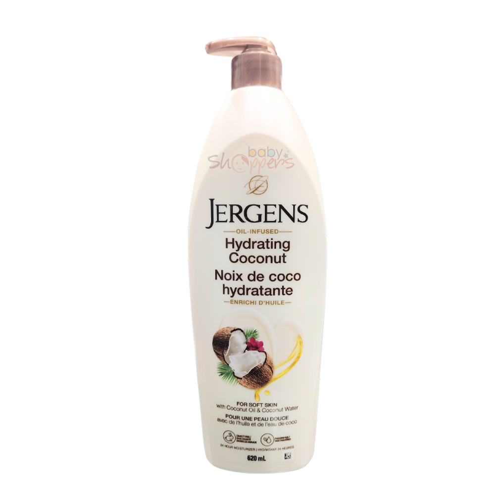 Jergens Hydrating Coconut Moisturizer Body Lotion 620ml - BabyShoppers