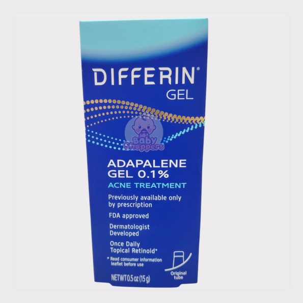 Differin Adapalene Gel 0.1% Acne Treatment 15g - BabyShoppers
