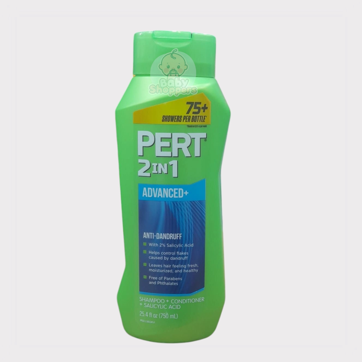 Pert 2 in 1 Advanced+ Anti-Dandruff Shampoo + Conditioner 750ml - BabyShoppers