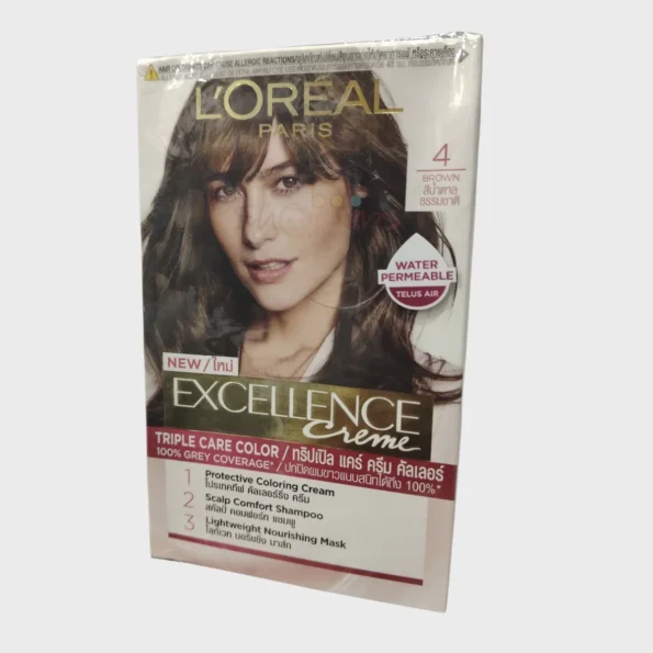 Loreal Excellence Creme Hair Color 4 Brown - BabyShoppers